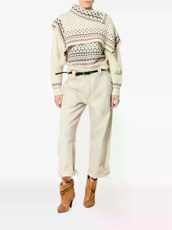 MARANT ETOILE Alfina Jacquard Poncho