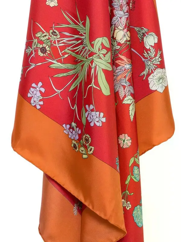 MANTERO 1902 Floral-print Silk Scarf