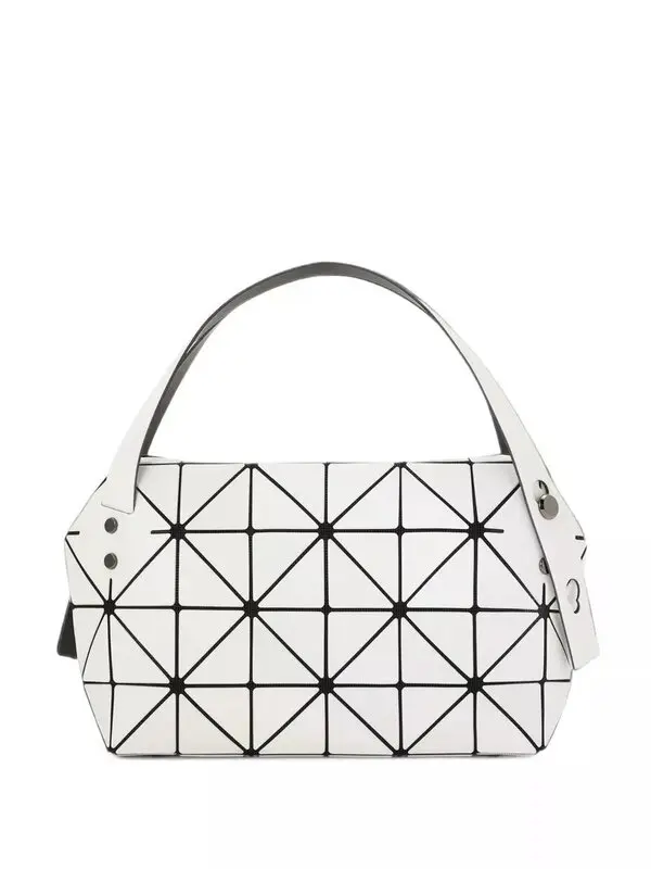 Issey Miyake Small Boston Geometric-panelled Tote Bag - White