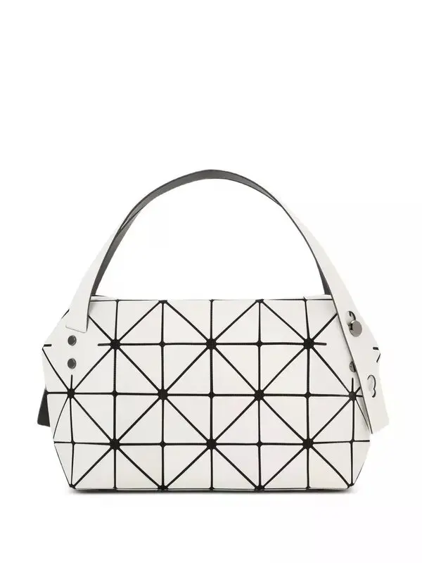 Issey Miyake Small Boston Geometric-panelled Tote Bag - White