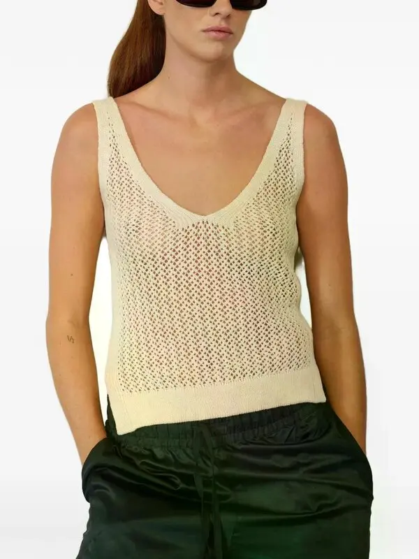 CESAR CASIER Calvi Open-knit Top