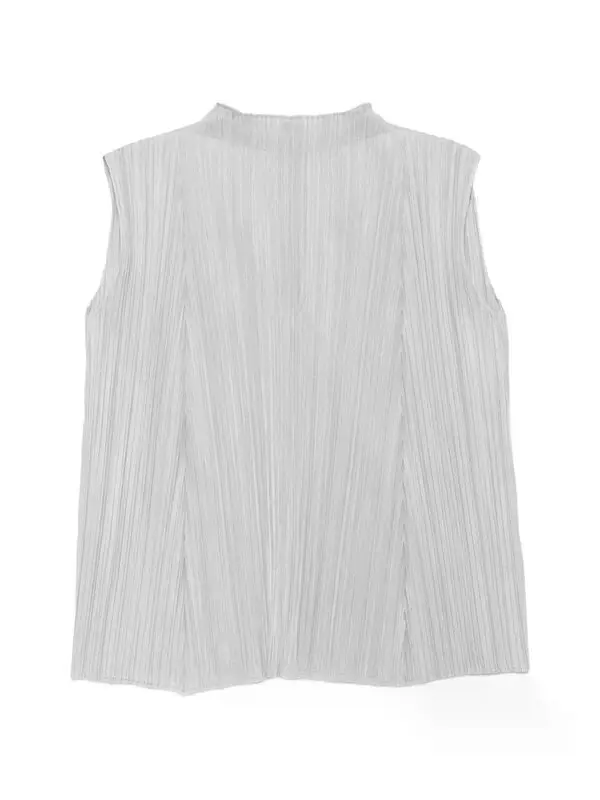Issey Miyake Pleated Sleeveless Top