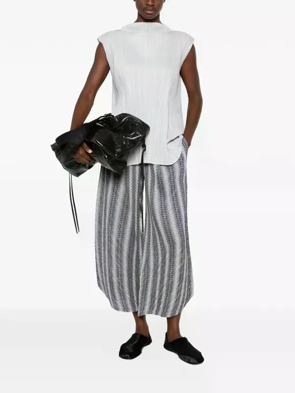 Issey Miyake Pleated Sleeveless Top