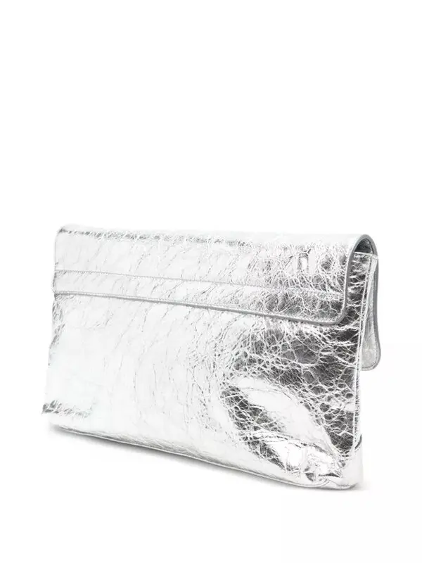 Balenciaga Le Cagole Metallic Clutch Bag