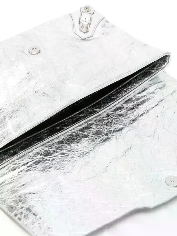Balenciaga Le Cagole Metallic Clutch Bag