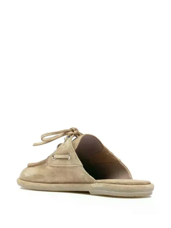 Officine Creative Love 106 Suede Lace-up Mules
