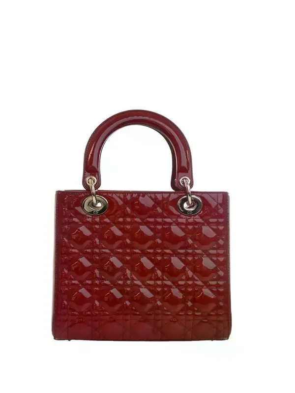 Dior 2011 Medium Patent Cannage Lady Satchel