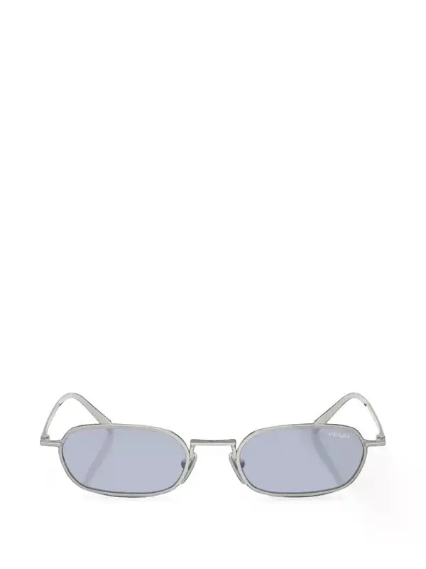 Prada Oval-frame Sunglasses - Silver