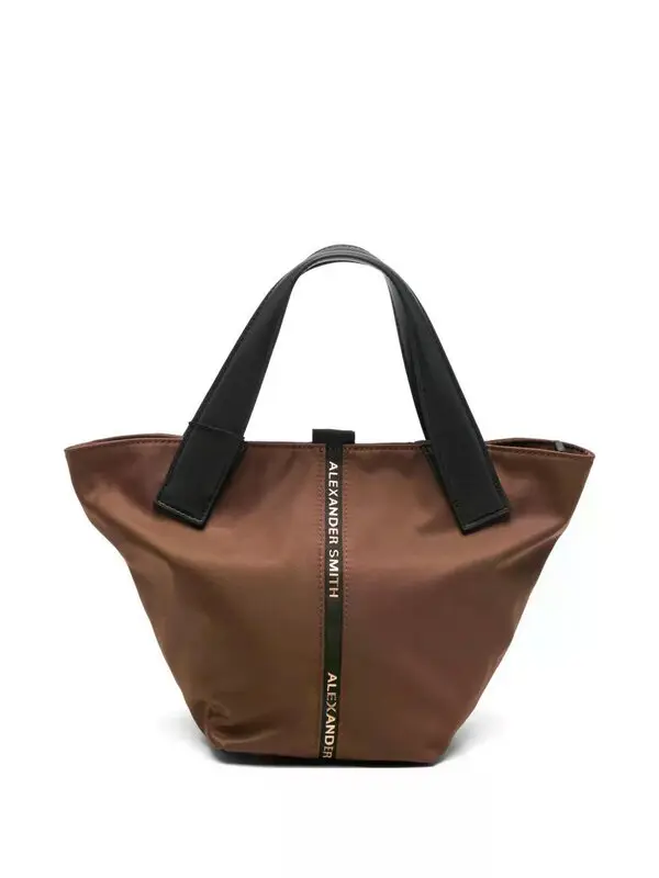 ALEXANDER SMITH Small Lauren Logo-embellishment Tote Bag - Brown