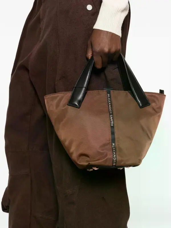 ALEXANDER SMITH Small Lauren Logo-embellishment Tote Bag - Brown