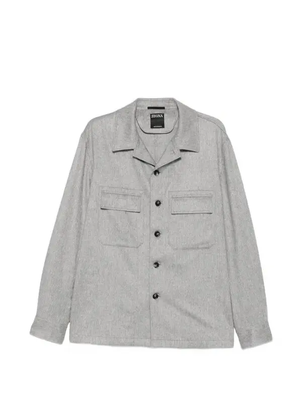 Zegna Button-fastening Shirt Jacket - Grey