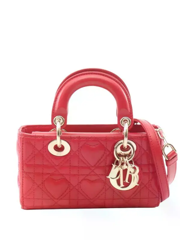 Dior 2000-2026 Micro Lambskin Cannage Lady D Joy Satchel