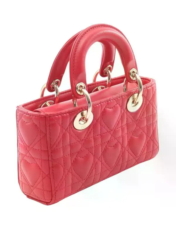 Dior 2000-2026 Micro Lambskin Cannage Lady D Joy Satchel