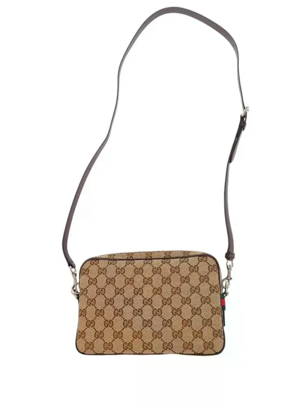 Gucci 2016-2026 Small Gg Canvas Web Crossbody Bag