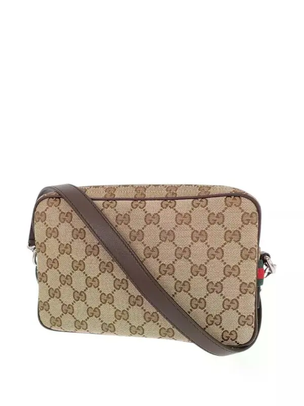 Gucci 2016-2026 Small Gg Canvas Web Crossbody Bag