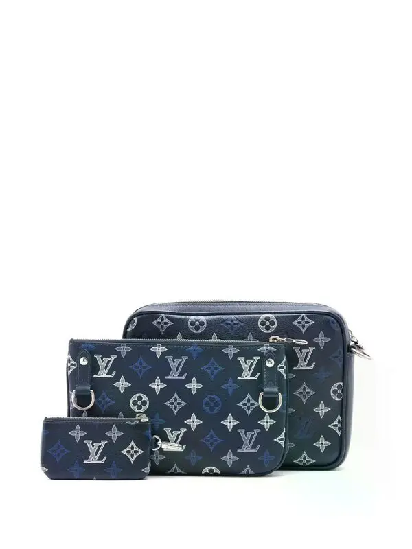 LOUIS VUITTON 2021-2026 Monogram Shadow Trio Messenger Crossbody Bag