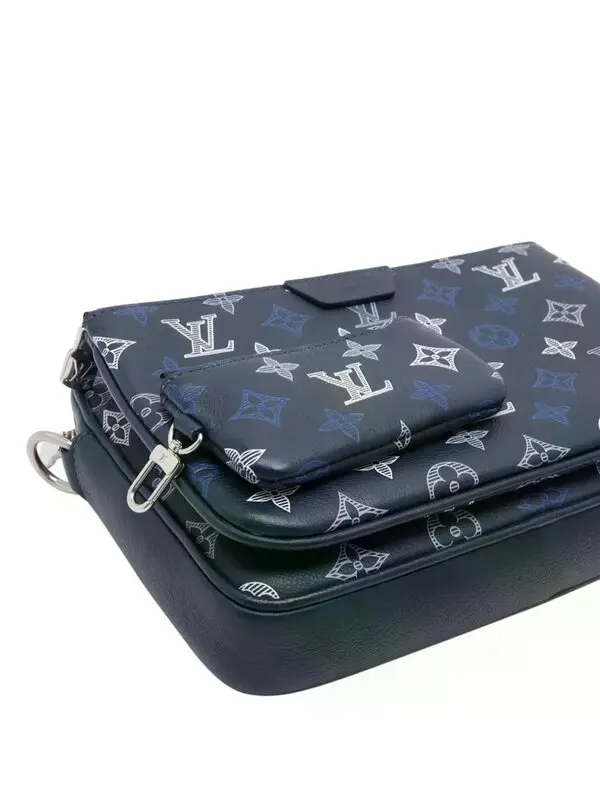 LOUIS VUITTON 2021-2026 Monogram Shadow Trio Messenger Crossbody Bag