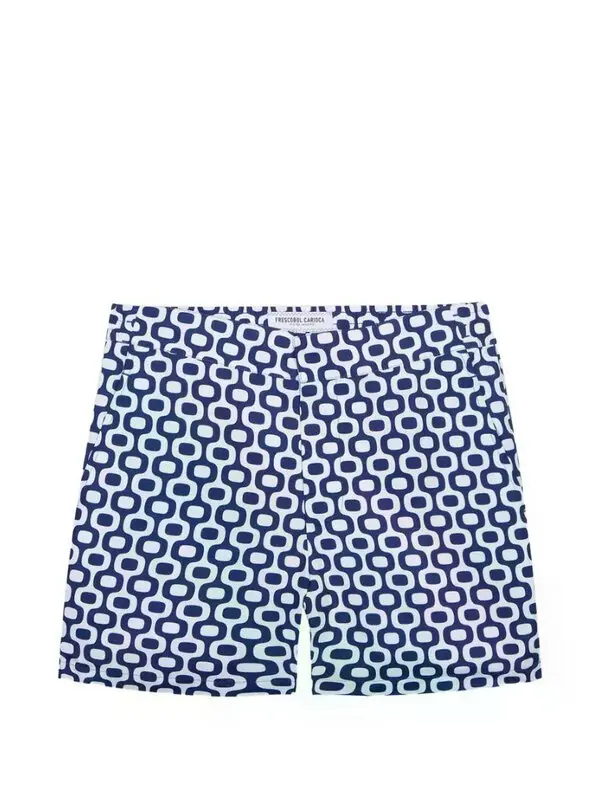 Frescobol Carioca Porto Ipanema-print Swim Shorts