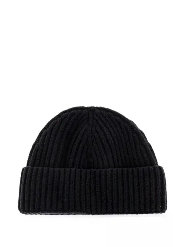 Canada Goose Ribbed-knit Logo-patch Beanie Hat