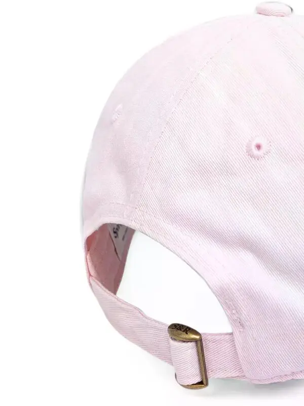 Sporty & Rich Health Is Wealth Embroidered-slogan Baseball Cap