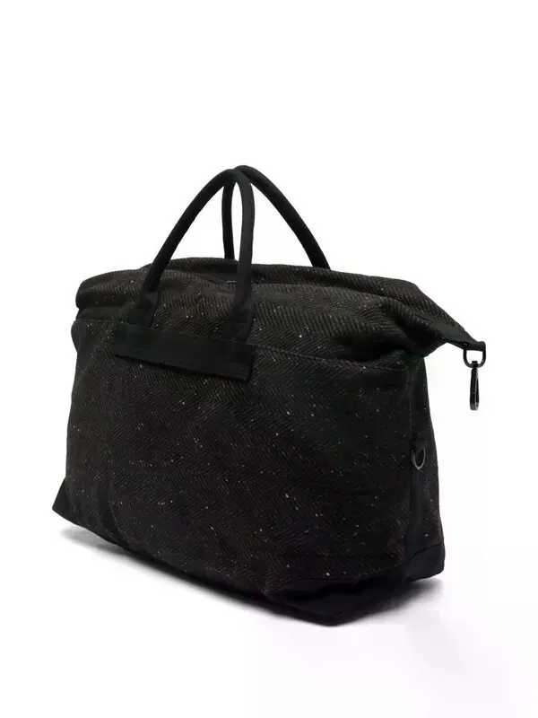 LES DEUX Herringbone-weave Wool Holdall