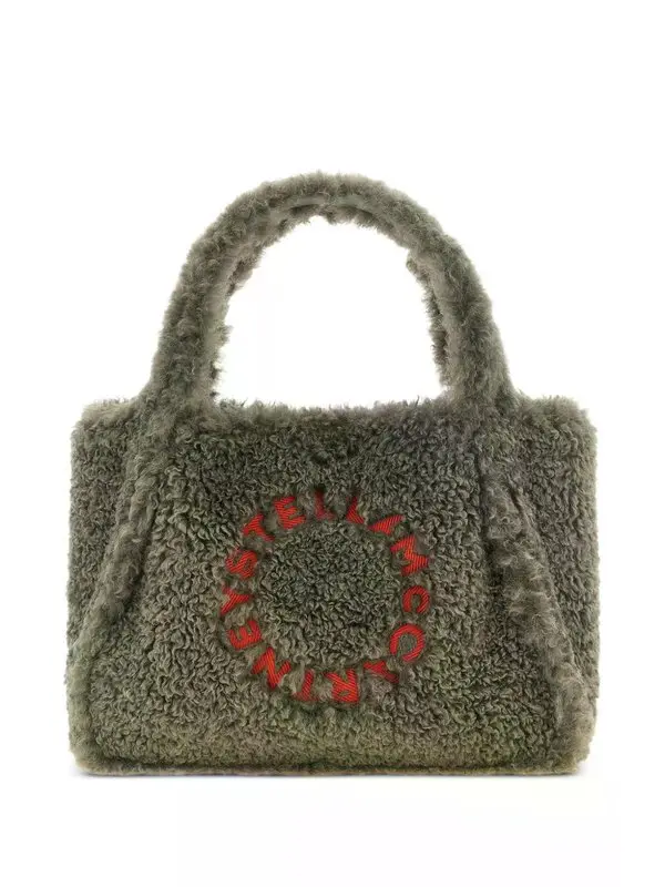 Stella McCartney Logo-embroidered Teddy Tote Bag - Green