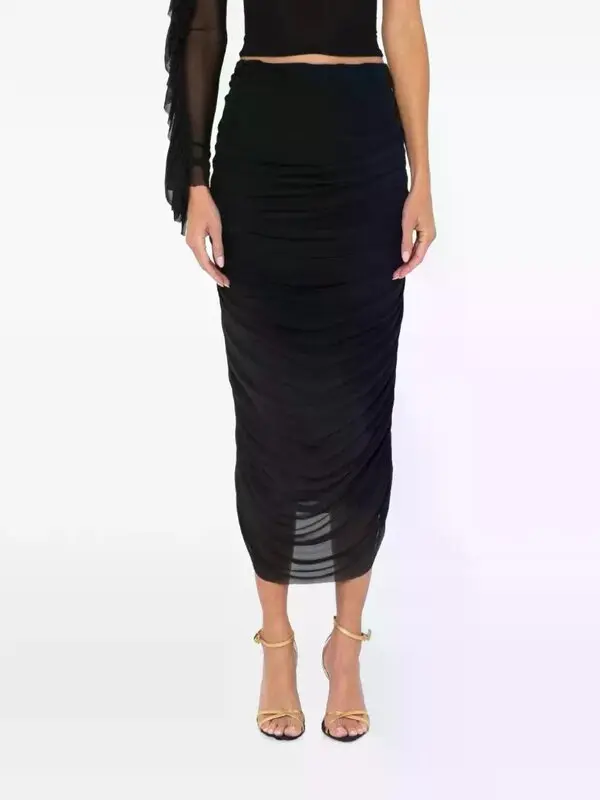 JBQ Donna Ruched Midi Skirt