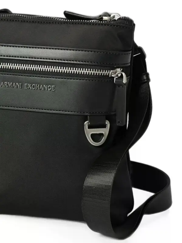 Armani Exchange Logo Shoulder Bag - Black