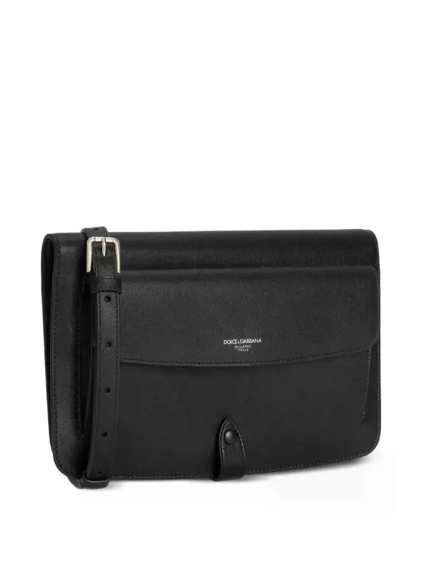Dolce & Gabbana Calfskin Clutch Bag - Black