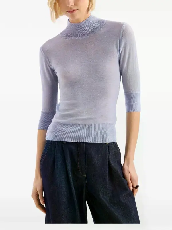 GENNY High-neck Long-sleeve Top