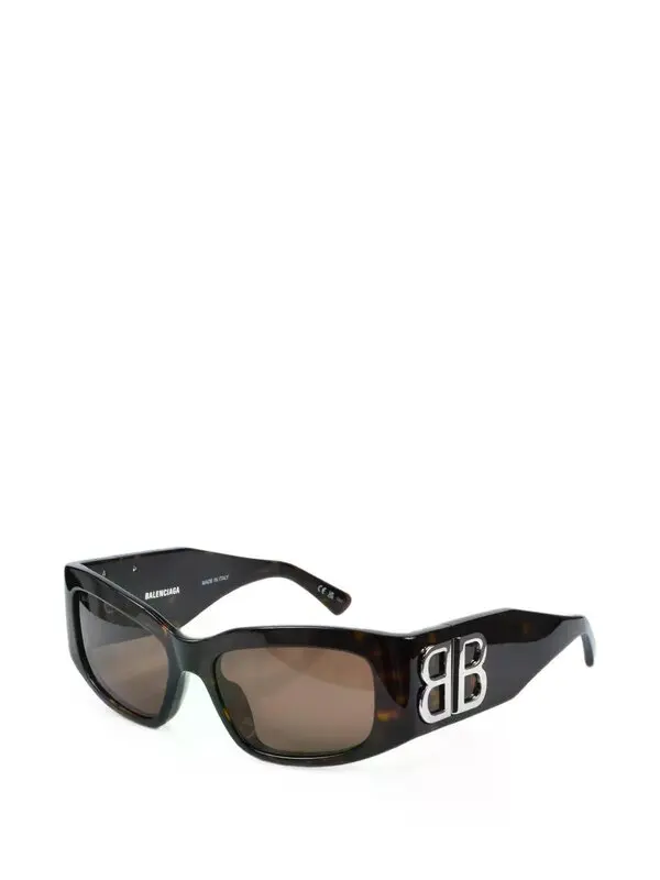 Balenciaga Bossy Bb Rectangle-frame Sunglasses