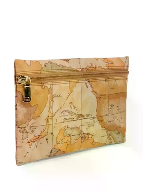 ALVIERO MARTINI 1° CLASSE Map-print Make Up Bag