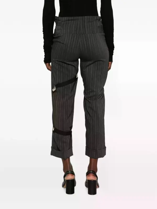 Dolce & Gabbana 2000s Pinstripe Buckled Trousers