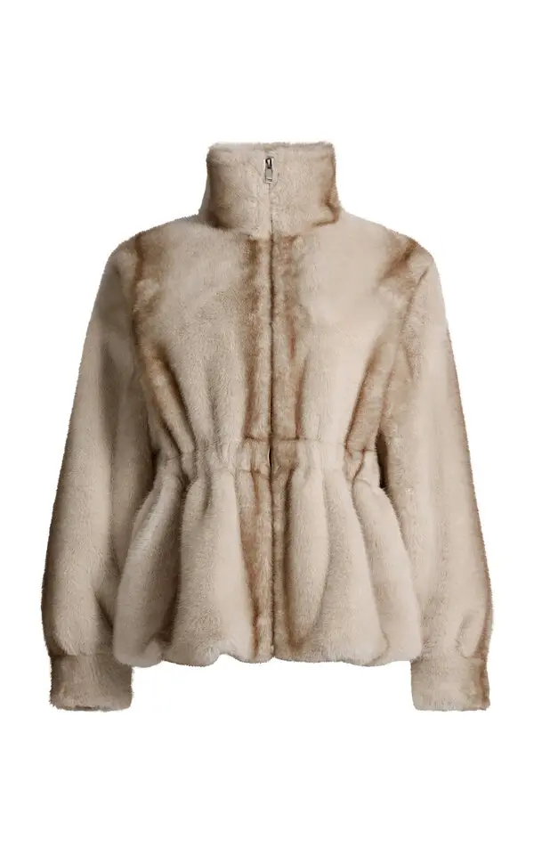 DUCIE Kai Faux Fur Jacket - Ivory