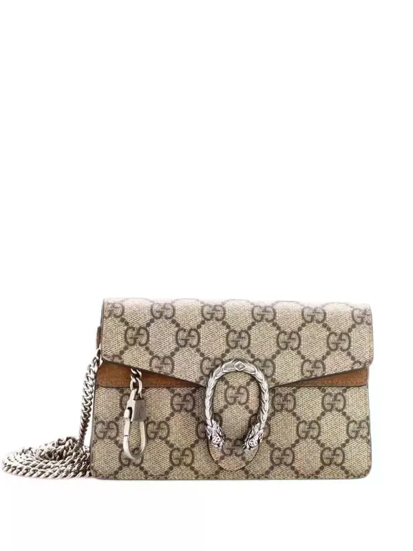 Gucci Dionysus Bag Gg Coated Canvas Super Mini Crossbody Bag