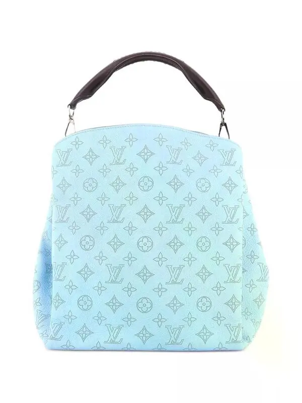 LOUIS VUITTON Babylone Handbag Mahina Leather Pm Hobo Bag - Blue