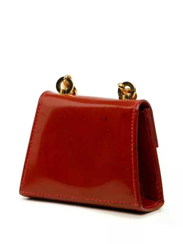 FERRAGAMO 2000-2026 Mini Patent Gancini Lock Chain Bag Crossbody Bag