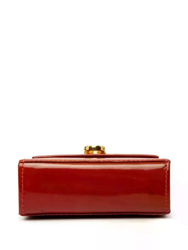 FERRAGAMO 2000-2026 Mini Patent Gancini Lock Chain Bag Crossbody Bag