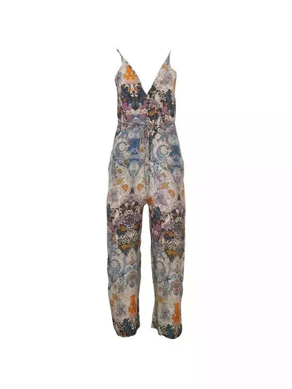 MARIA CHER Besalu Agnes Printed Jumpsuit - Neutrals