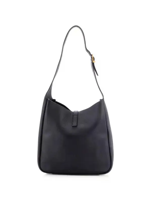 Saint Laurent Le 5 A 7 Supple Leather Small Hobo Bag - Black
