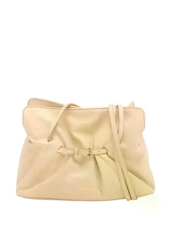 Prada 2010-2026 Small Nappa Dada Shoulder Bag - Neutrals