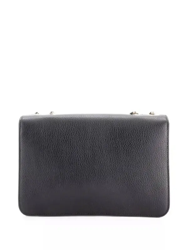 Gucci Interlocking Leather Medium Shoulder Bag - Black