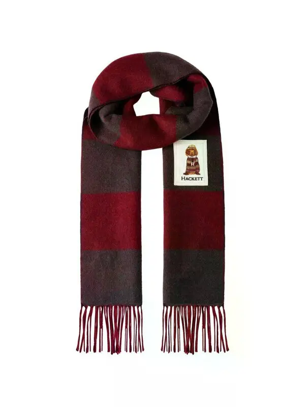 HACKETT  Harry Striped Scarf - Green