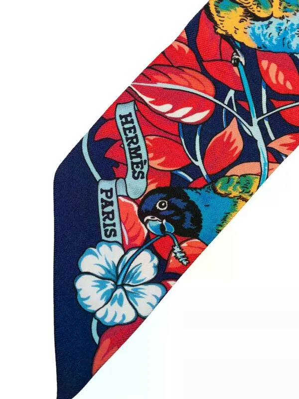Hermès 2000-2026 Jungle Love Silk Twilly Scarf Scarves