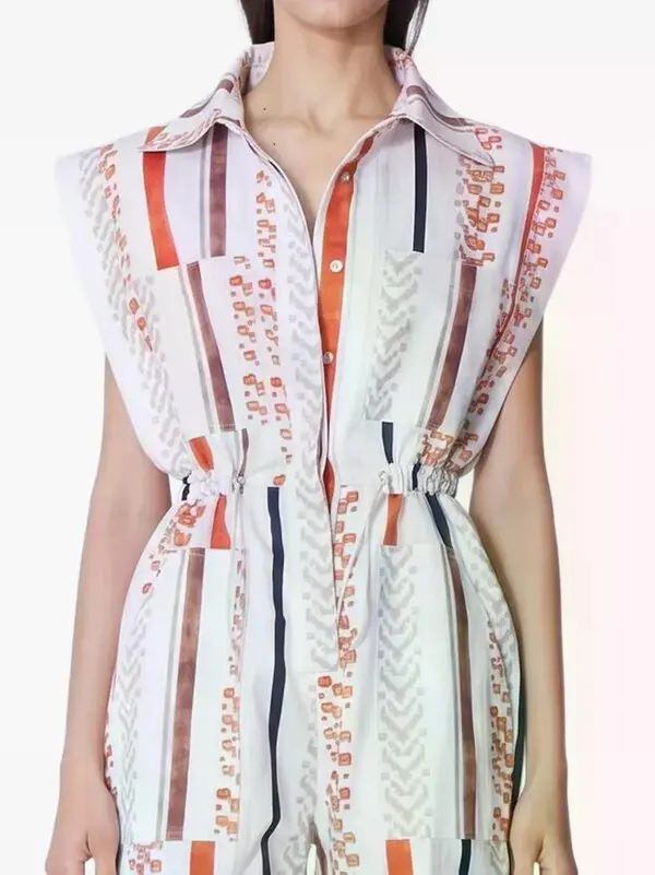 MARIA CHER Benavidez Ursula Button-fastening Playsuit