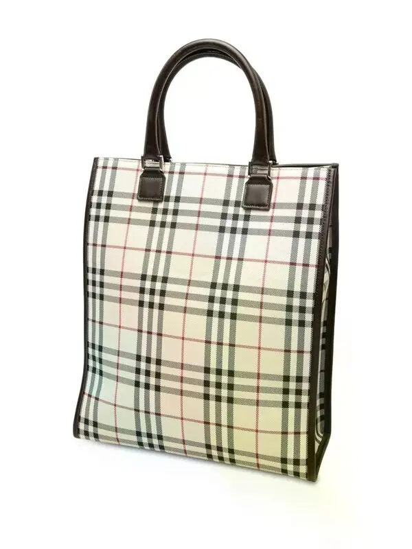 Burberry 2000-2017 House Check Canvas Tote Bag