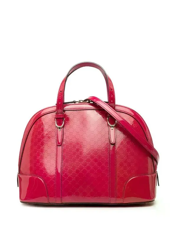 Gucci 2016-2026 Small Microguccissima Patent Nice Dome Satchel