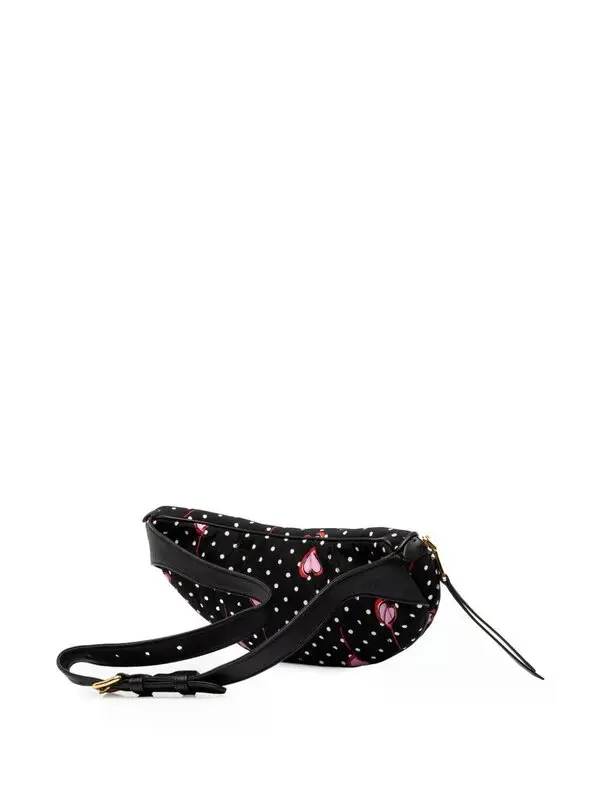 Miu Miu 2010-2026 Matelasse Nylon Heart Print Belt Bag