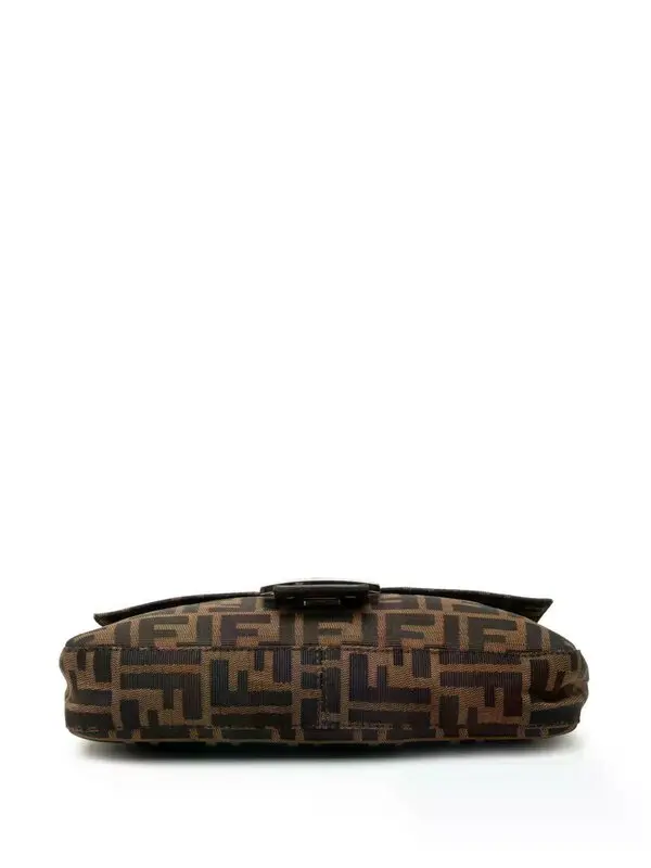 Fendi 2000-2010 Zucca Canvas Baguette Shoulder Bag