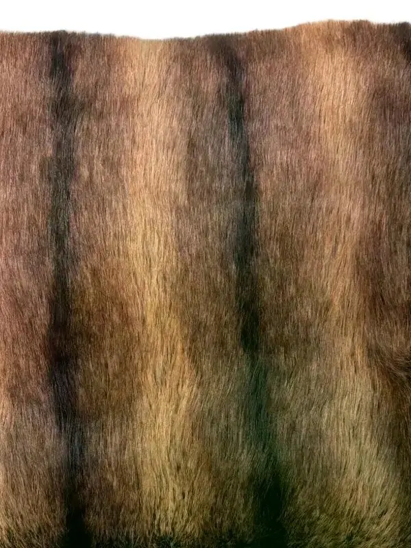 Black Label Faux-fur Striped Scarf